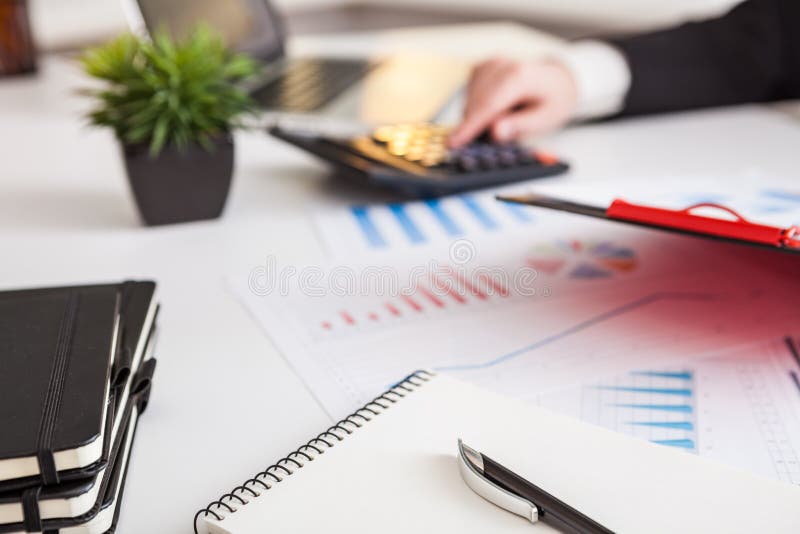 Business Man Work Process. Marketing Strategy Brainstorming Stock Photo ...