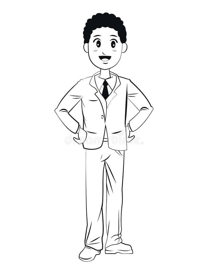 Sketch Person Head Brain Think Stock Vector - Illustration of male ...