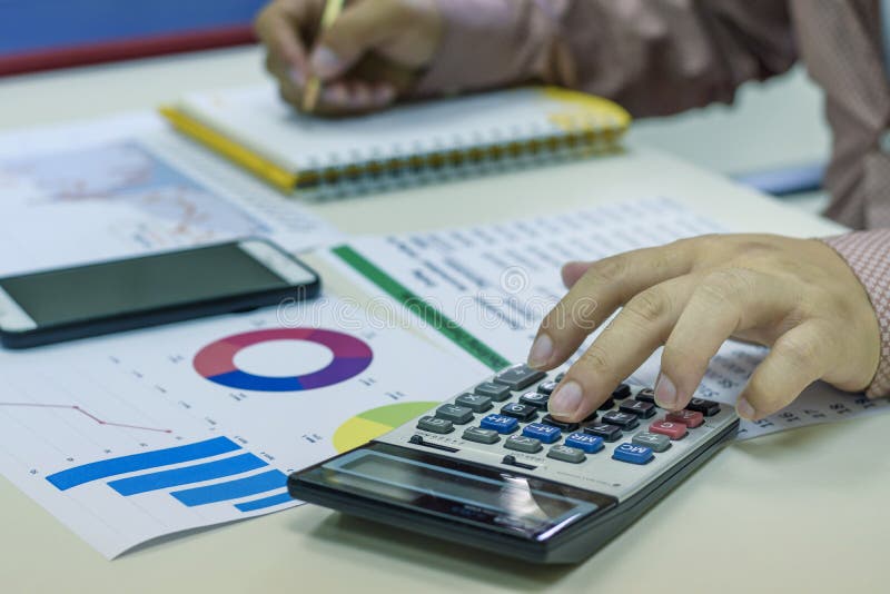 The Business Man Working with Accounting in the Office Stock Image ...