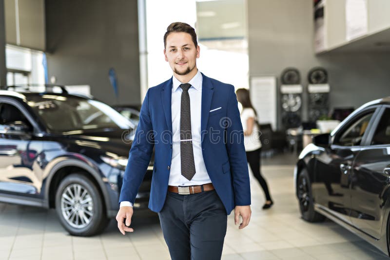 Business Man Working at a Car Dealer Stock Image - Image of dealer ...