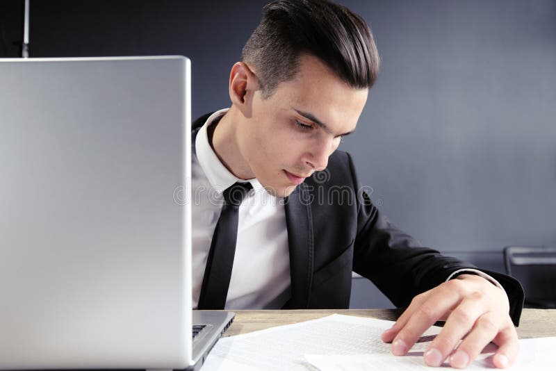 Business man working stock photo. Image of working, person - 84662202