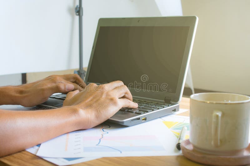 Business Man Working with Graphs and Charts Stock Image - Image of ...