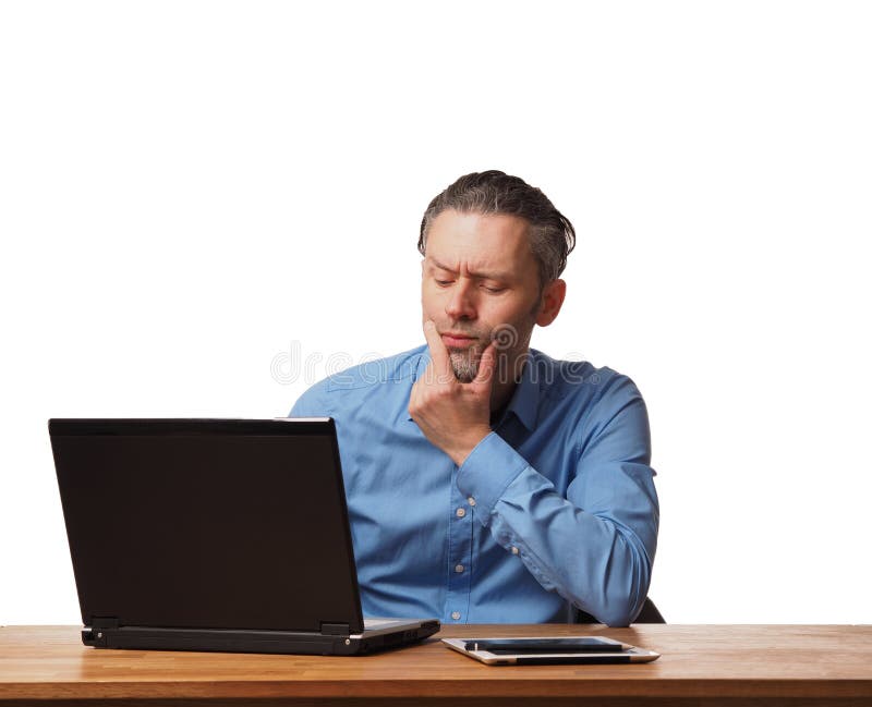 Business man working stock photo. Image of looking, office - 90436416