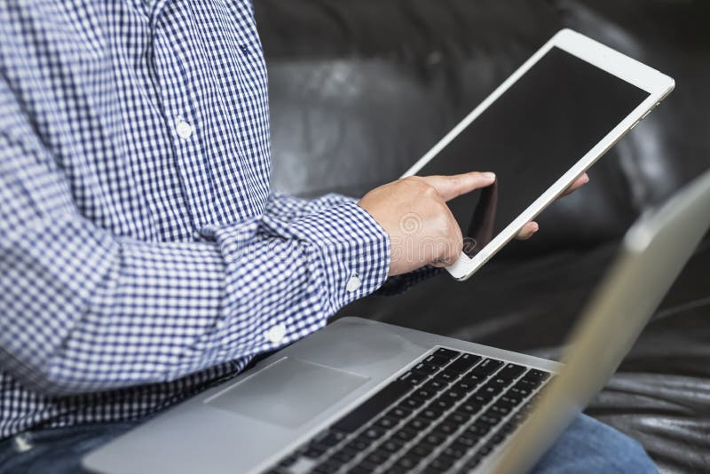 Business Man is Working at Home.Concept of Work from Home, Technology ...