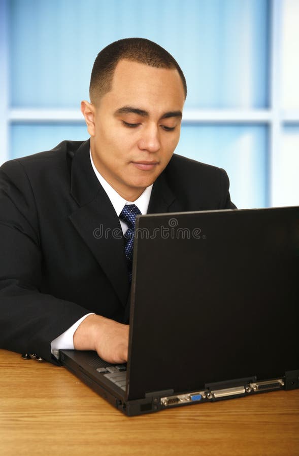 Business Man Working on Laptop 2 Stock Photo - Image of businesspeople ...