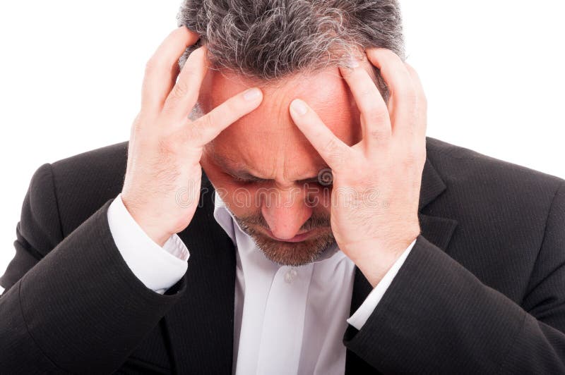 Worried man under pressure stock photo. Image of bank - 35355554