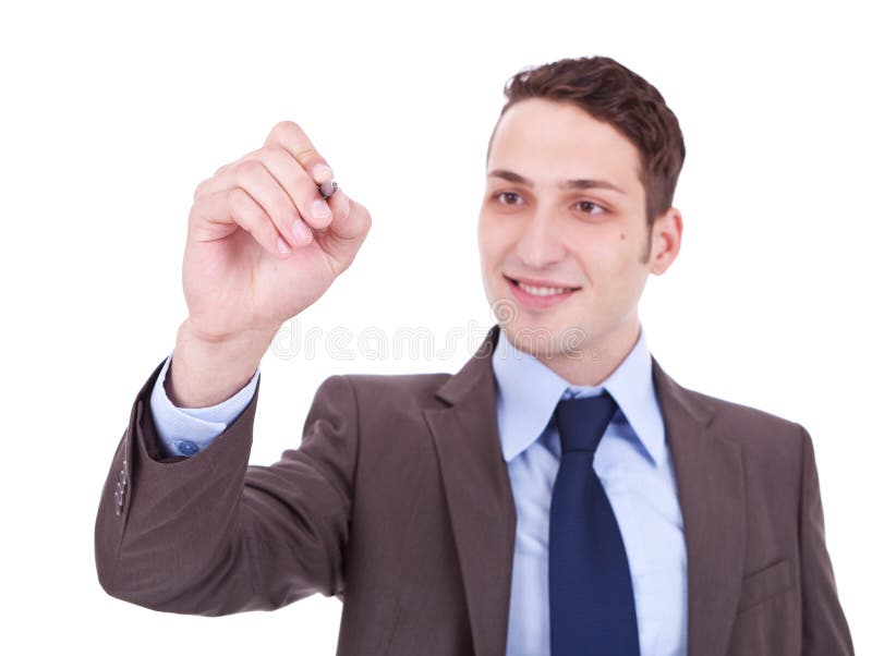 Business Man Writing Success Concepts Stock Image - Image of ...