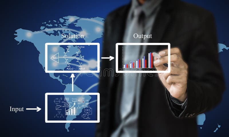 Business Man Writing Concept of Business Process Improve Stock Image ...