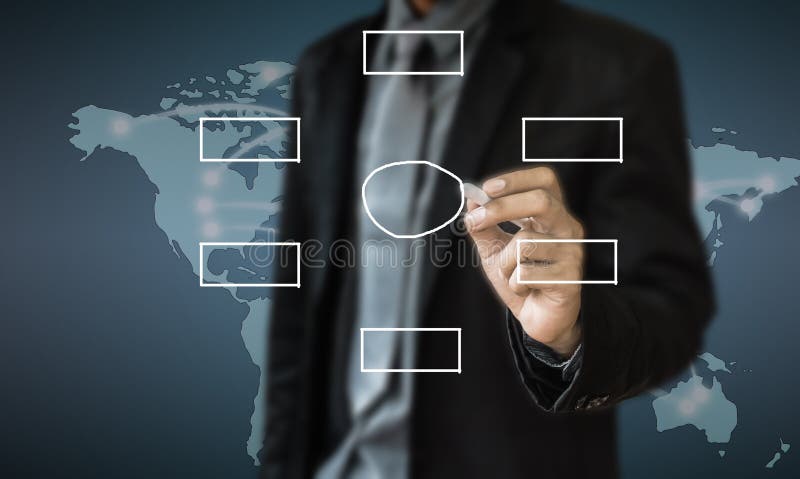 Business Man Writing Concept of Business Process Improve Stock Photo ...