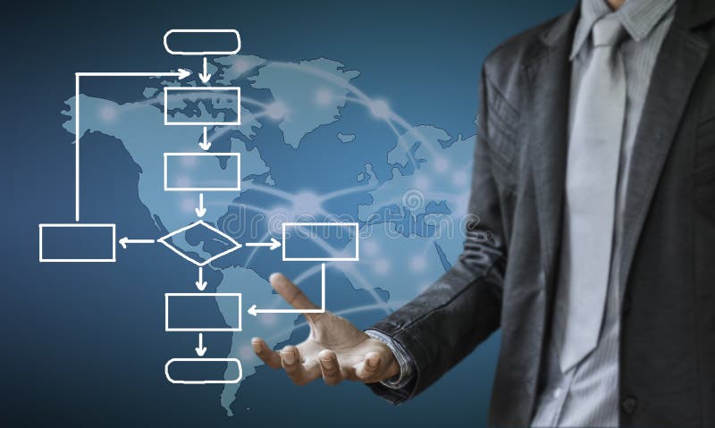 Business Man Writing Concept of Business Process Improve Stock Image ...