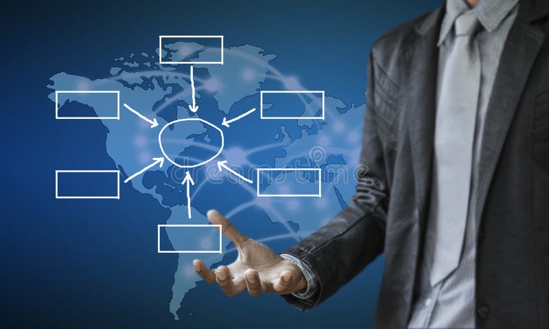 Business Man Writing Concept of Business Process Improve Stock Photo ...