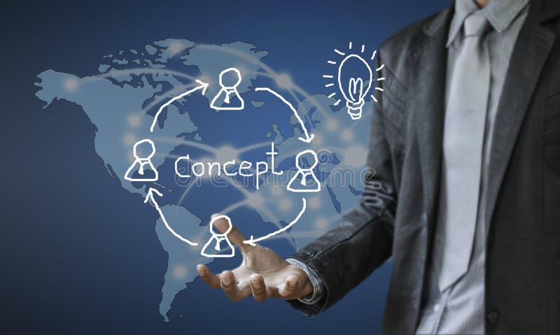 Business Man Writing Concept of Business Process Improve Stock Image ...