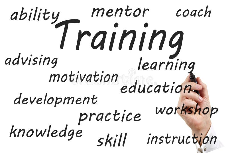 Business man writes stock photo. Image of training, smart - 30039516