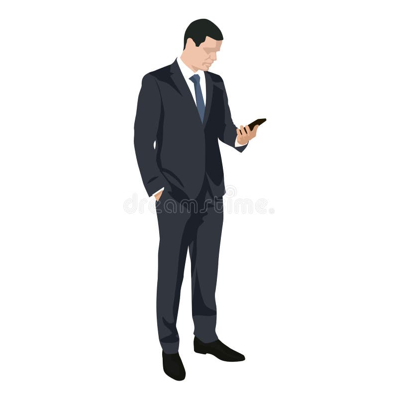 Silhouette Man Holding Phone Vector Stock Illustrations 608