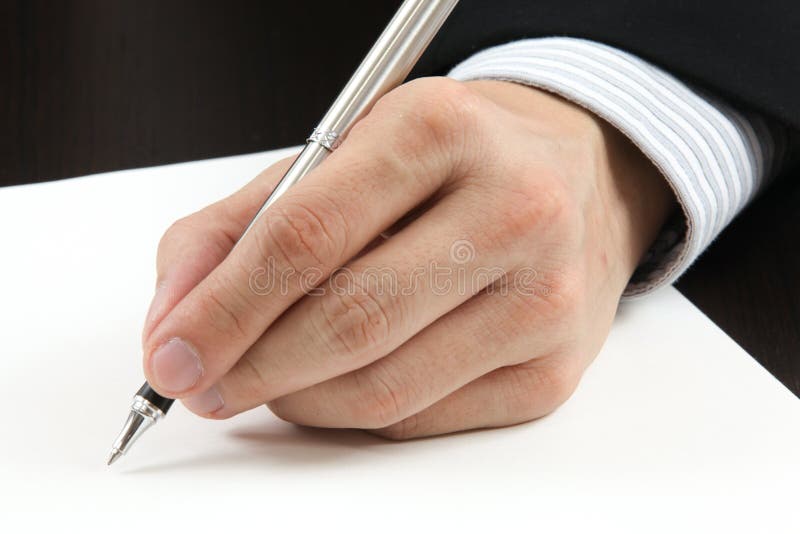 Business man writing stock image. Image of meeting, paper - 33120151