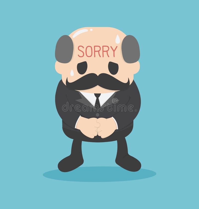 Sorry sign stock illustration. Illustration of emotion - 18772092