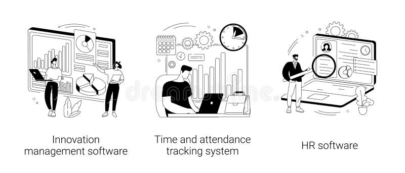 Business Management Abstract Concept Vector Illustrations. Stock Vector ...