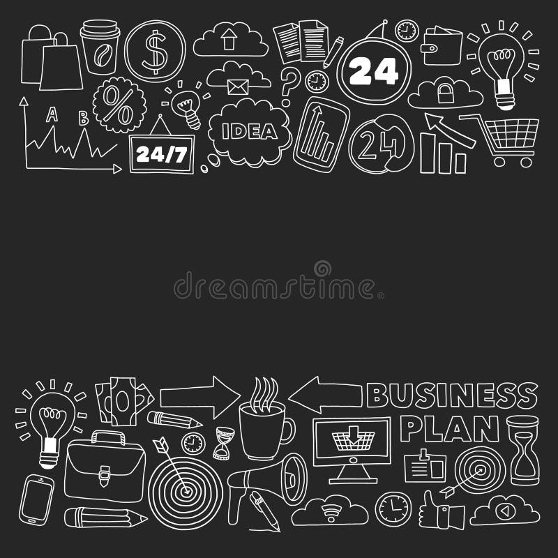 Business and Management Background. Pattern with Finance Icons ...