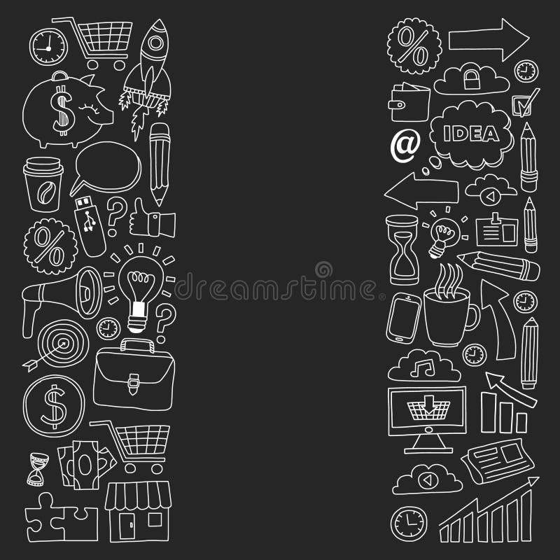 Business and Management Background. Pattern with Finance Icons ...