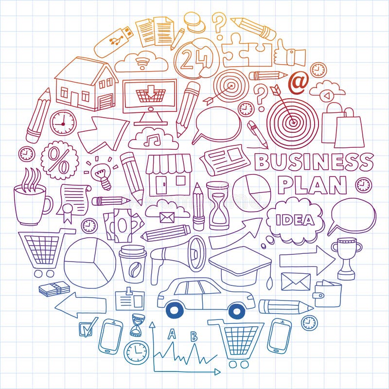 Business and Management Background. Pattern with Finance Icons ...