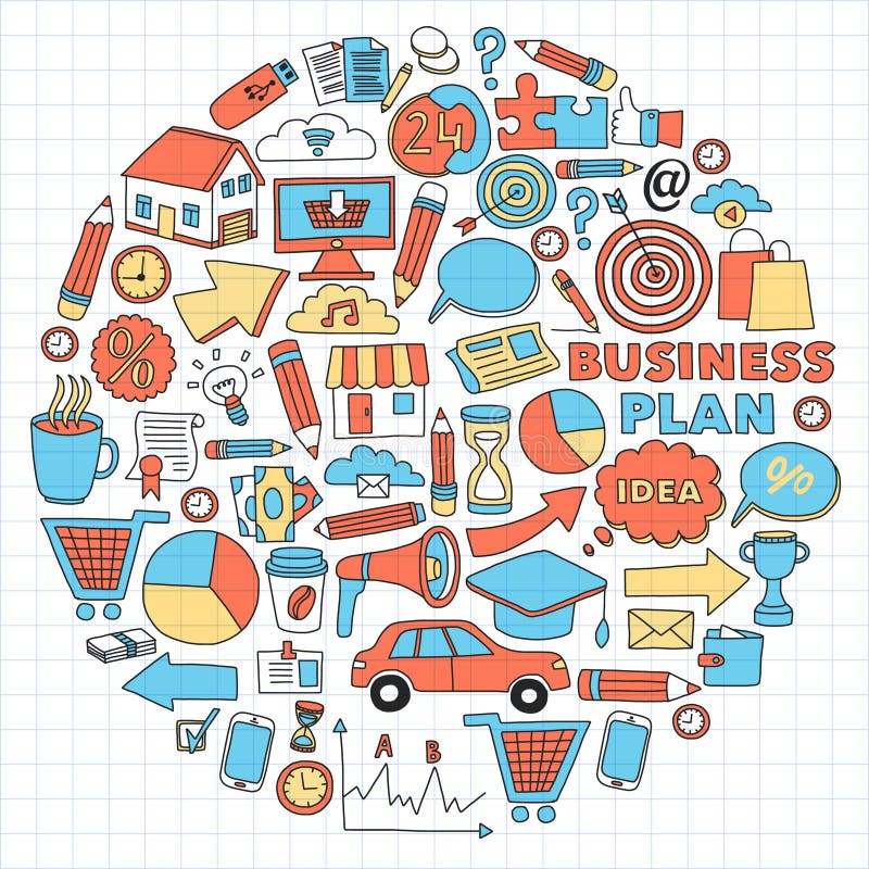 Business and Management Background. Pattern with Finance Icons ...