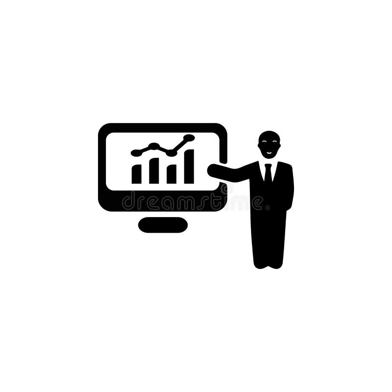 Business Management Black Color Icon Stock Illustration - Illustration ...