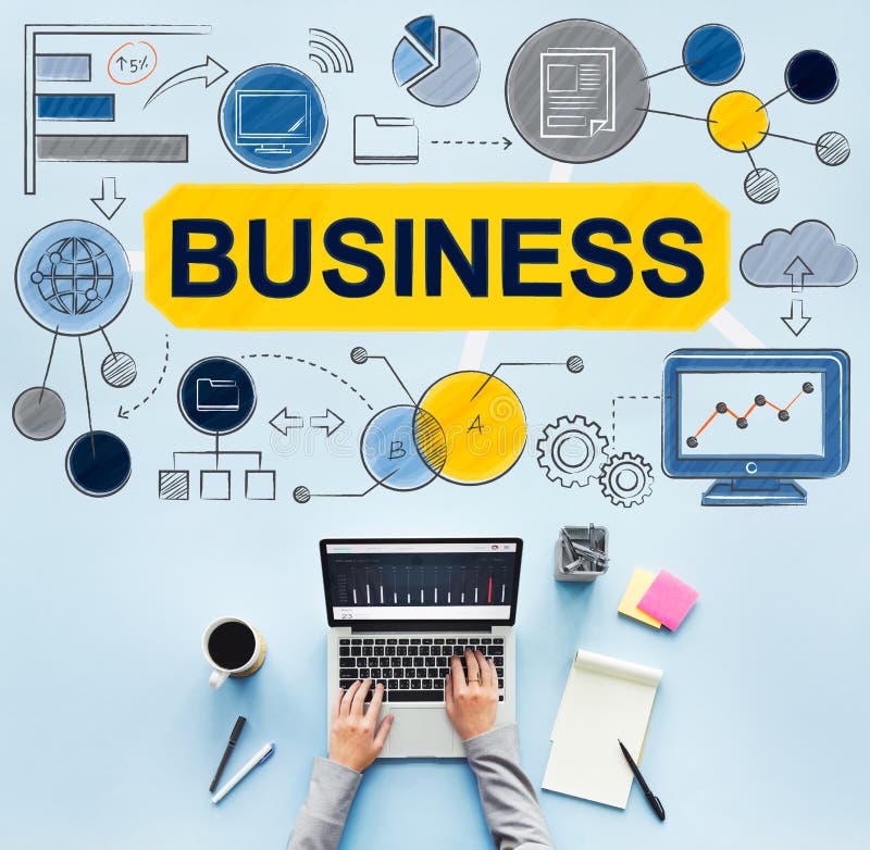 Business Management Company System Graphics Concept Stock Image - Image ...