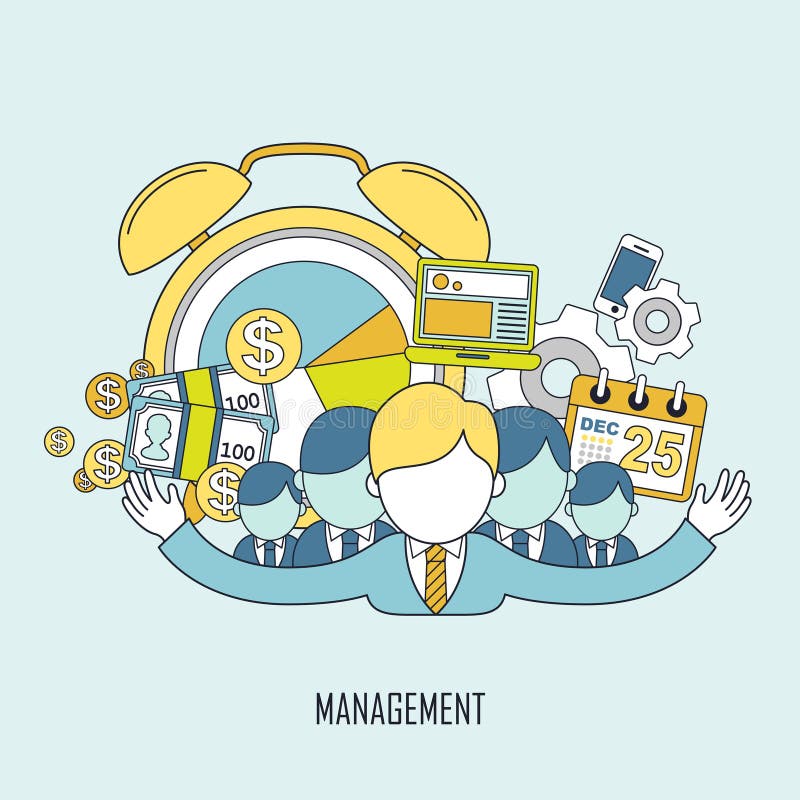 Business Management Concept Stock Vector - Illustration of plan ...