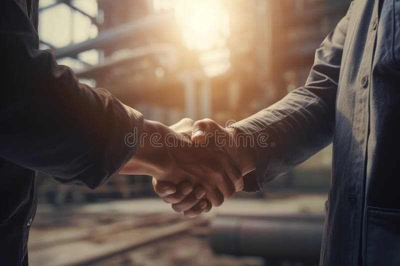 Business Management Handshake. Generate Ai Stock Illustration ...