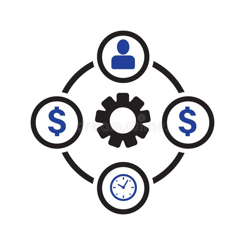 Business management icon stock vector. Illustration of sign - 264879694