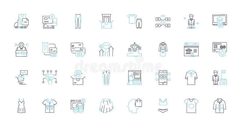 Business Management Linear Icons Set. Accountability, Adaptability ...