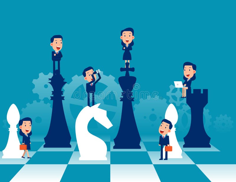 Business Management and Planning. Chess Challenge and Competitive Stock ...