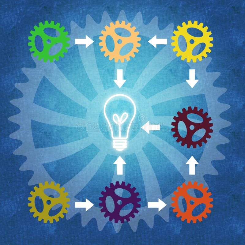 Business Management Process Stock Illustration - Illustration of ...