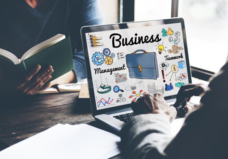 Business Management Teamwork Technology Learning Concept Stock Image ...