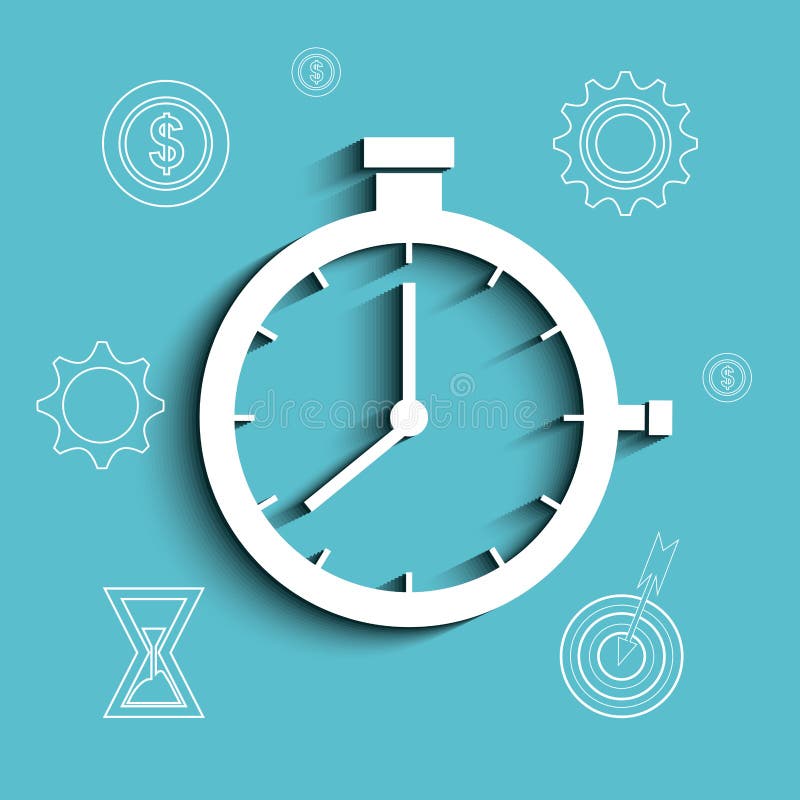 Business and Management Time Stock Illustration - Illustration of speed ...