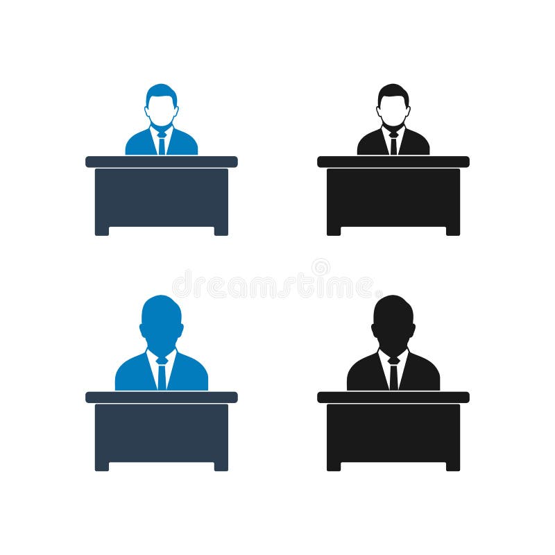 Business Manager Icon Set. stock vector. Illustration of manager ...