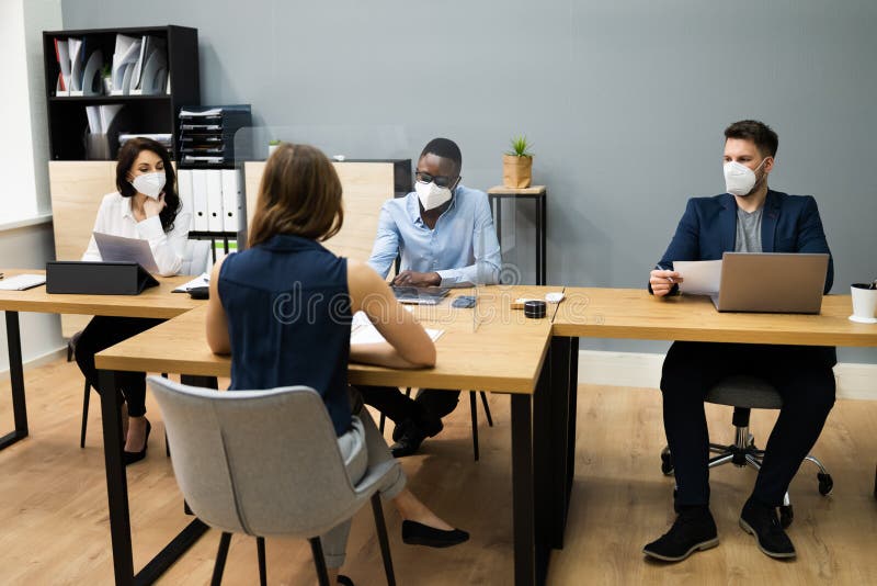 Business Manager Job Interview Talking Stock Photo - Image of american ...