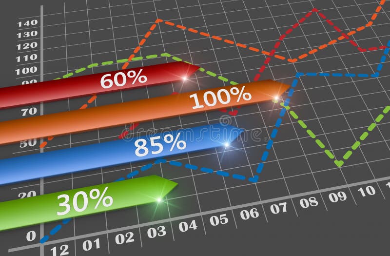 Business market chart stock illustration. Illustration of goal - 32044252