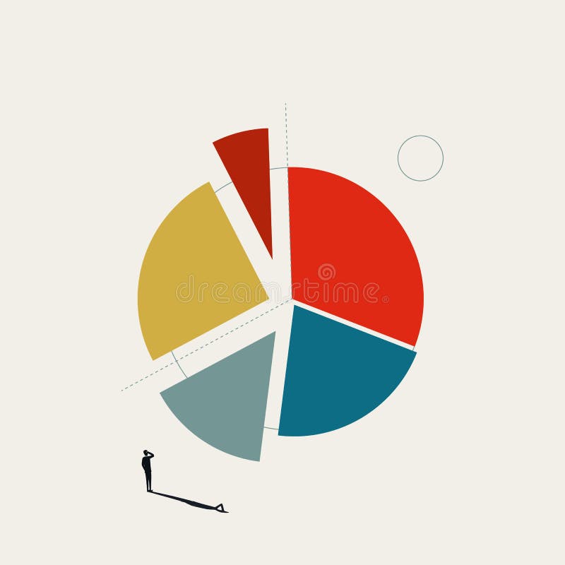 Business Market Share Presentation with Pie Chart, Vector Concept ... Business Market Share Presentation with Pie Chart, Vector Concept ...