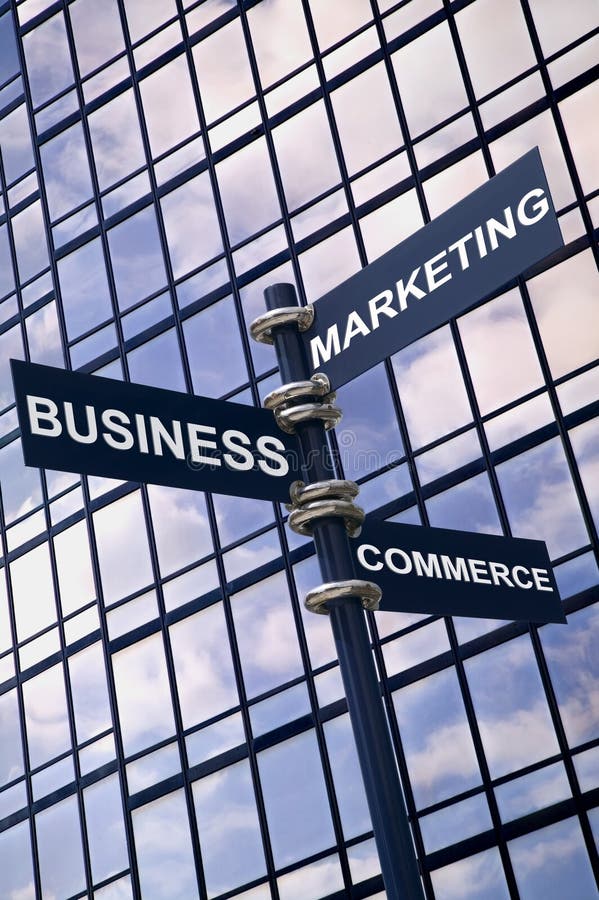 Business Marketing Commerce Sign Stock Image - Image of conceptual ...