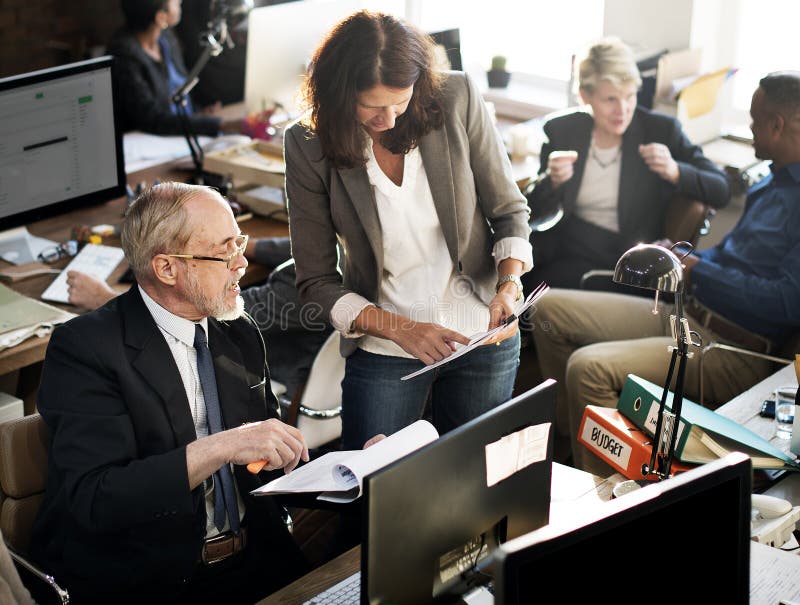 Business Marketing Team Discussion Planning Concept Stock Image - Image ...