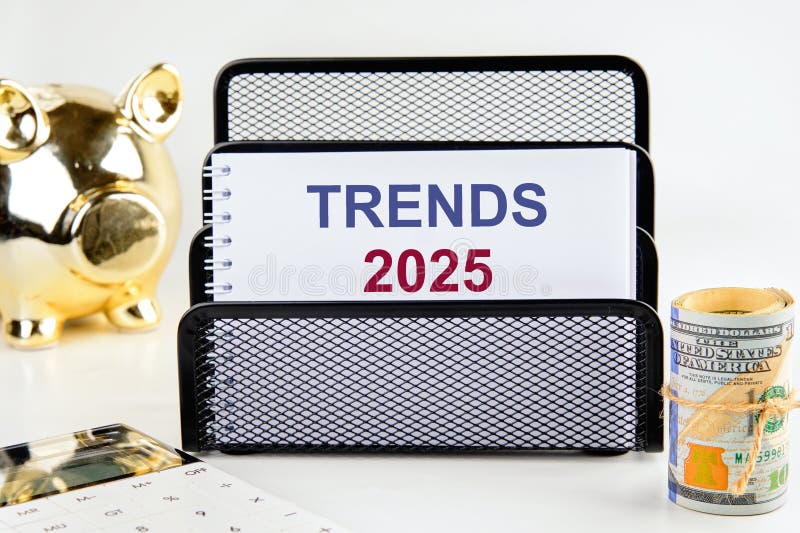 2025 Business Marketing Trends and Planning Change Concept. TRENDS 2025 ...