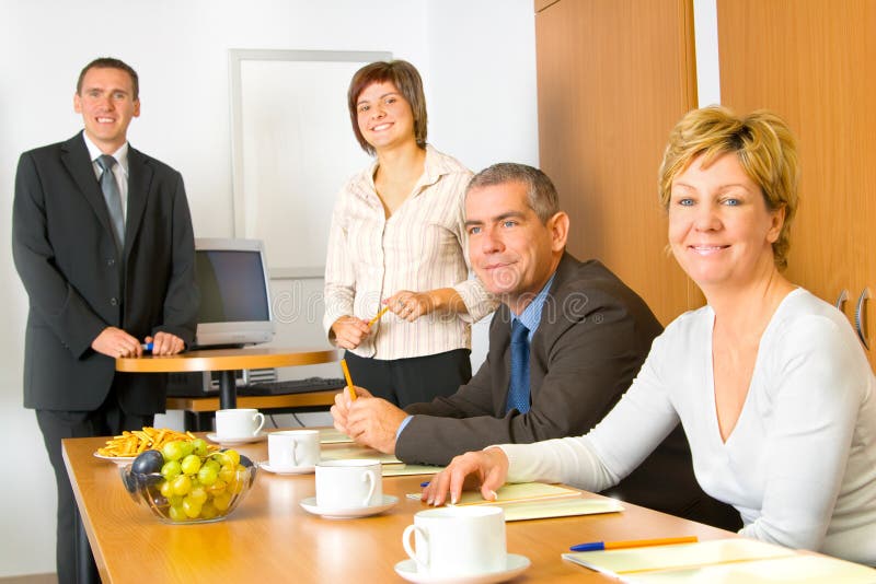Business Meeting stock photo. Image of document, board - 3193846
