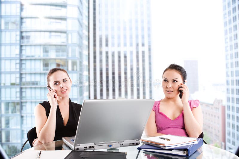 Two Business Woman Disputing in the Office Having Disagreement. Stock ...
