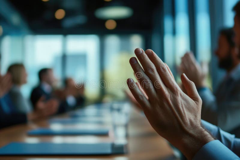 Business Meeting Applause stock photo. Image of achievements - 363799766