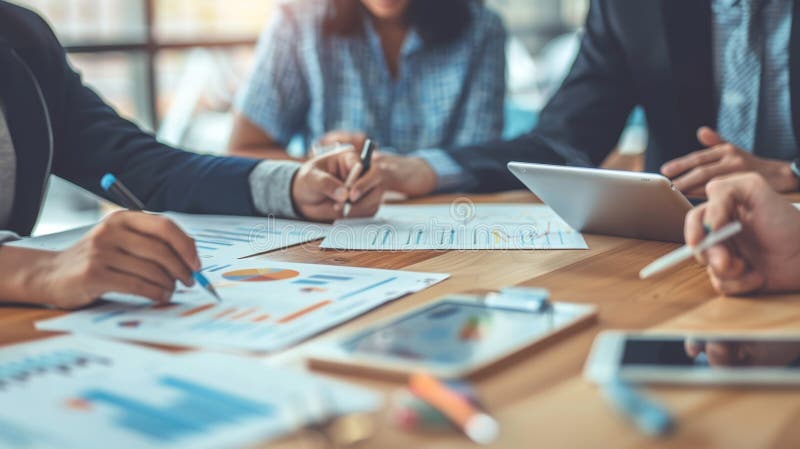 The Business Meeting Collaboration.AI Generated Image Stock Photo ...