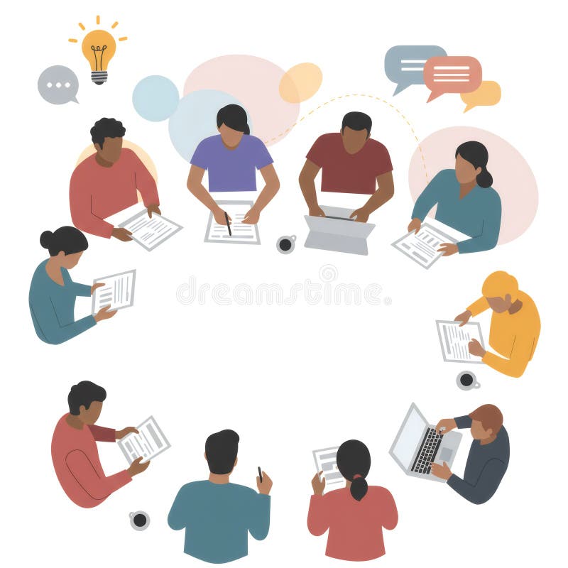 Business Meeting Collaboration Brainstorming Team Discussing Project ...