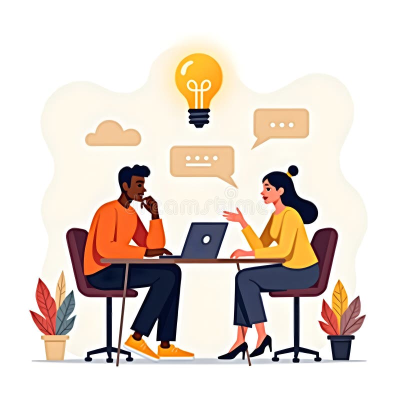 Business Meeting and Collaboration for Creative Idea Generation with ...