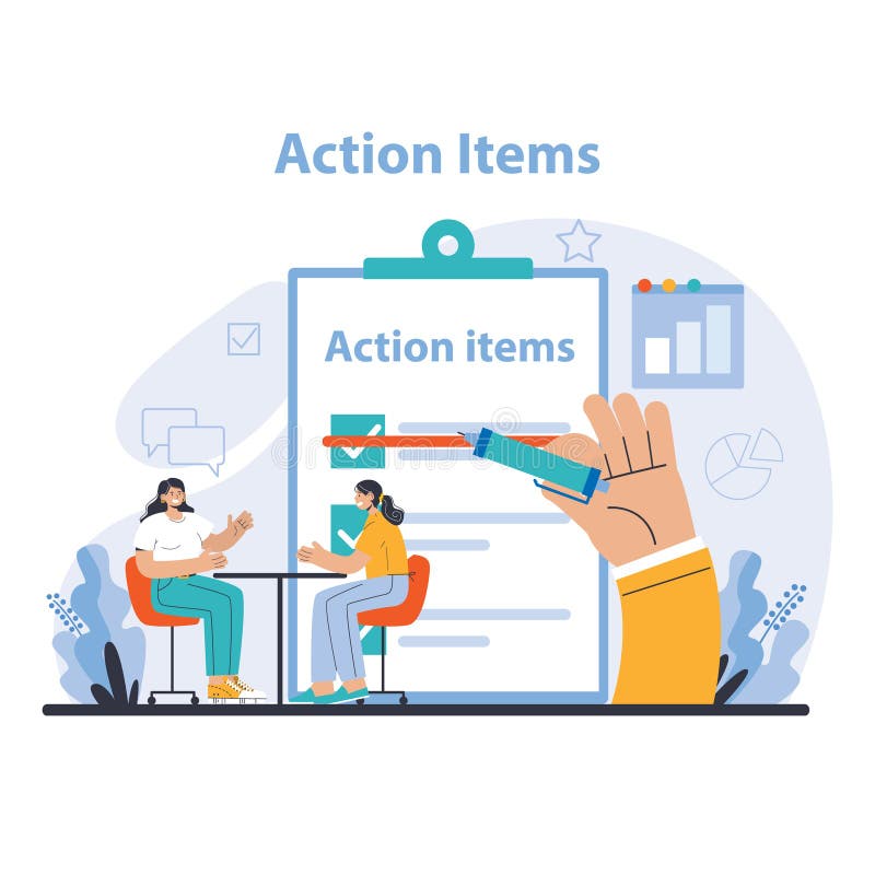 Business Meeting Concept. Flat Vector Illustration. Stock Vector ...