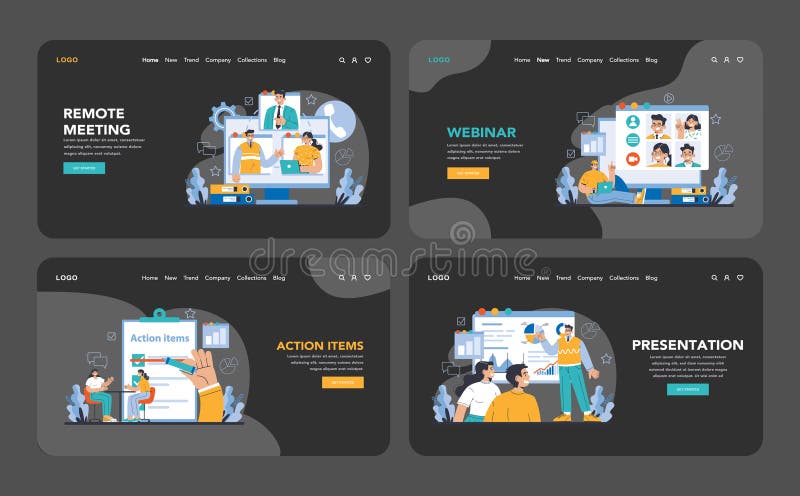 Business Meeting Concept. Flat Vector Illustration. Stock Vector ...